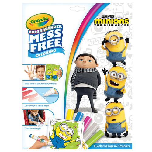 crayola coloring pages minion packet